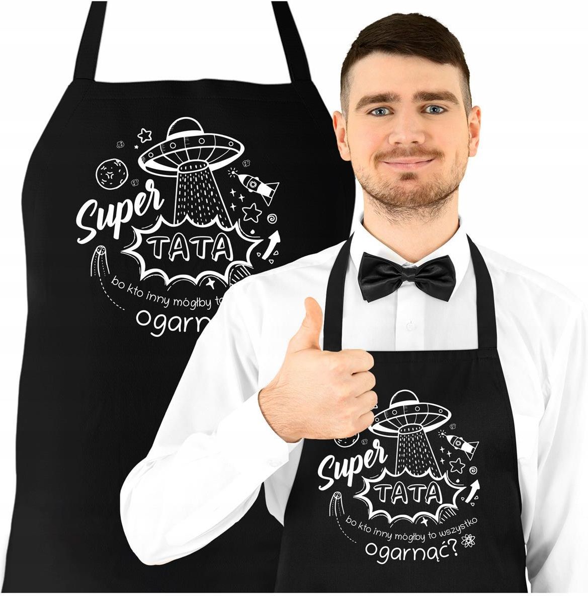 Drukoma Fartuch Dla Taty Na Prezent Na Dzień Ojca Z Napisem Super Tata ...