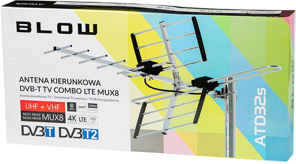 Antena DVB-T BLOW ATD32S VHF/UHF MUX8 pasywna zewnętrzna - Opinie i ...