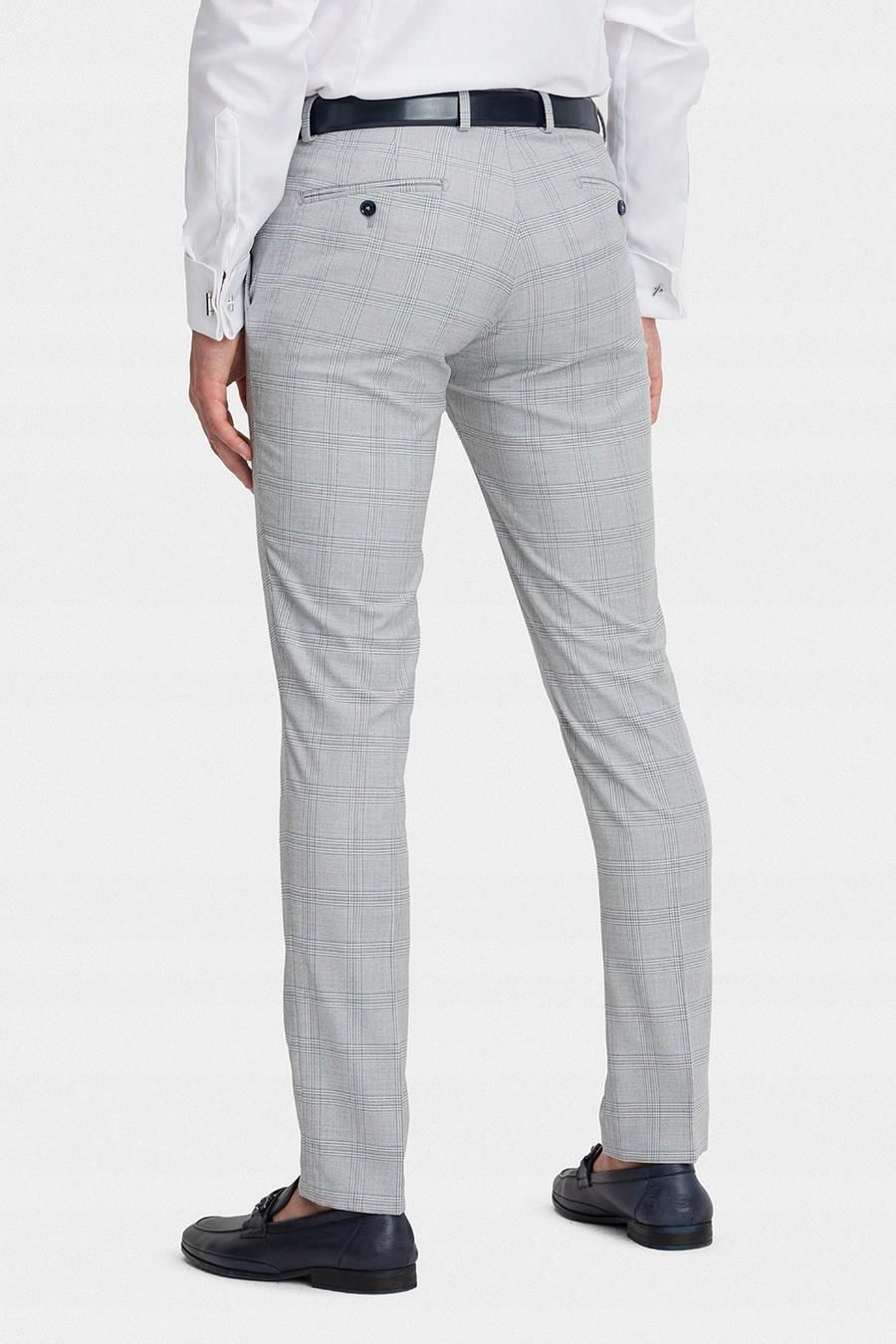 Szare spodnie garniturowe w kratę rozmiar 182/102 - Ceny i opinie ...