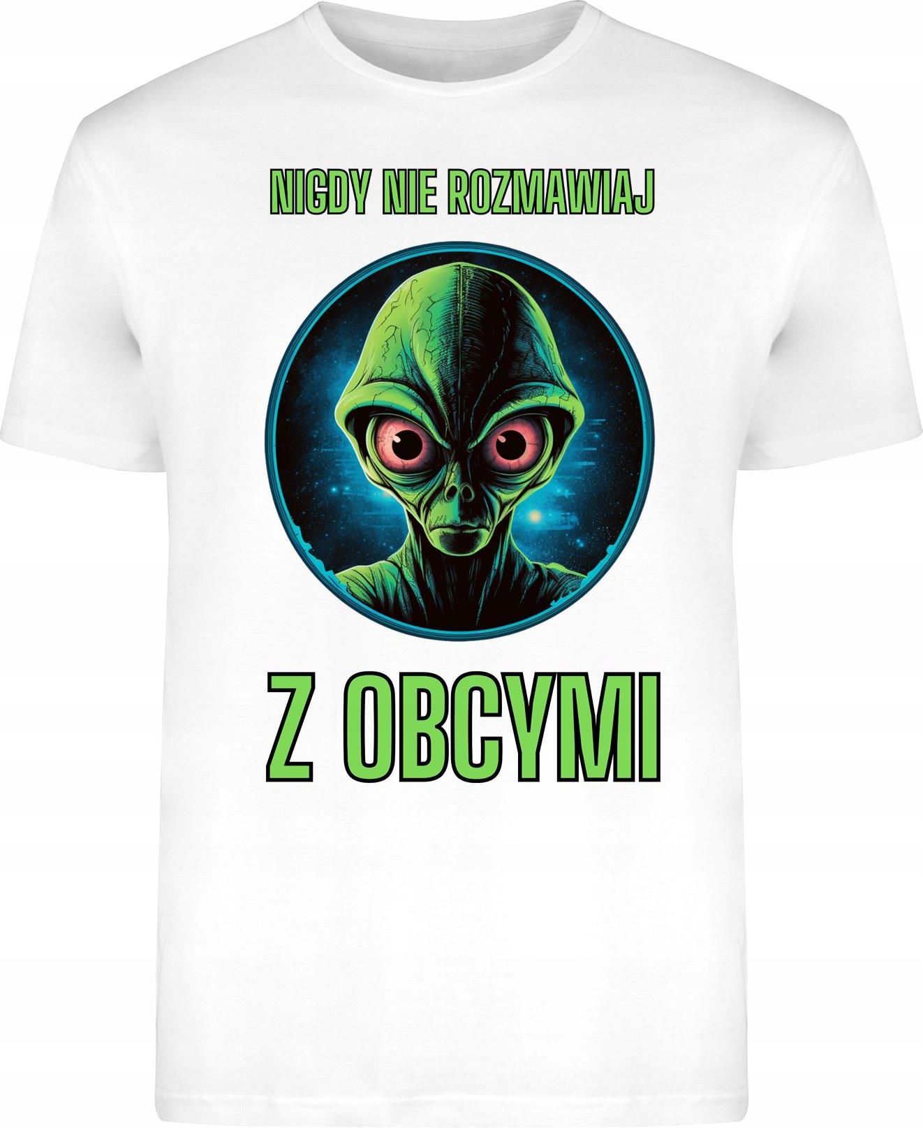 T-shirt Męski Obcy Ufo Nasa Humor Śmieszna Koszulka Biała R-xl A382 - Ceny i opinie - Ceneo.pl