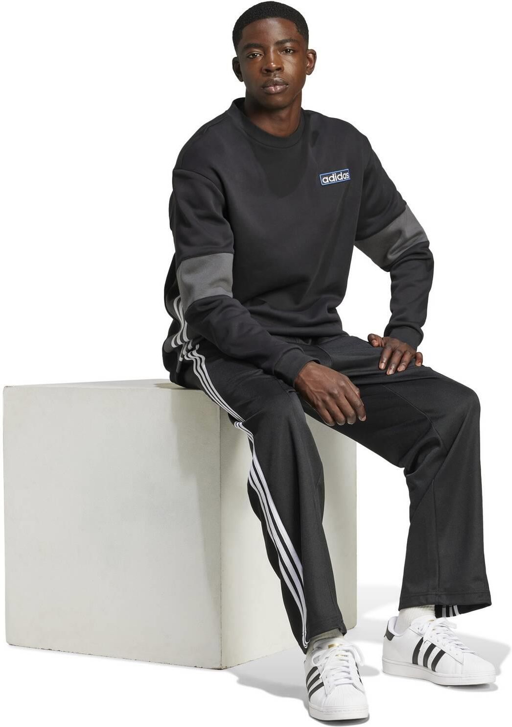 Spodnie dresowe męskie adidas ADICOLOR BAGGY FIT FIREBIRD czarne IZ4801 ...