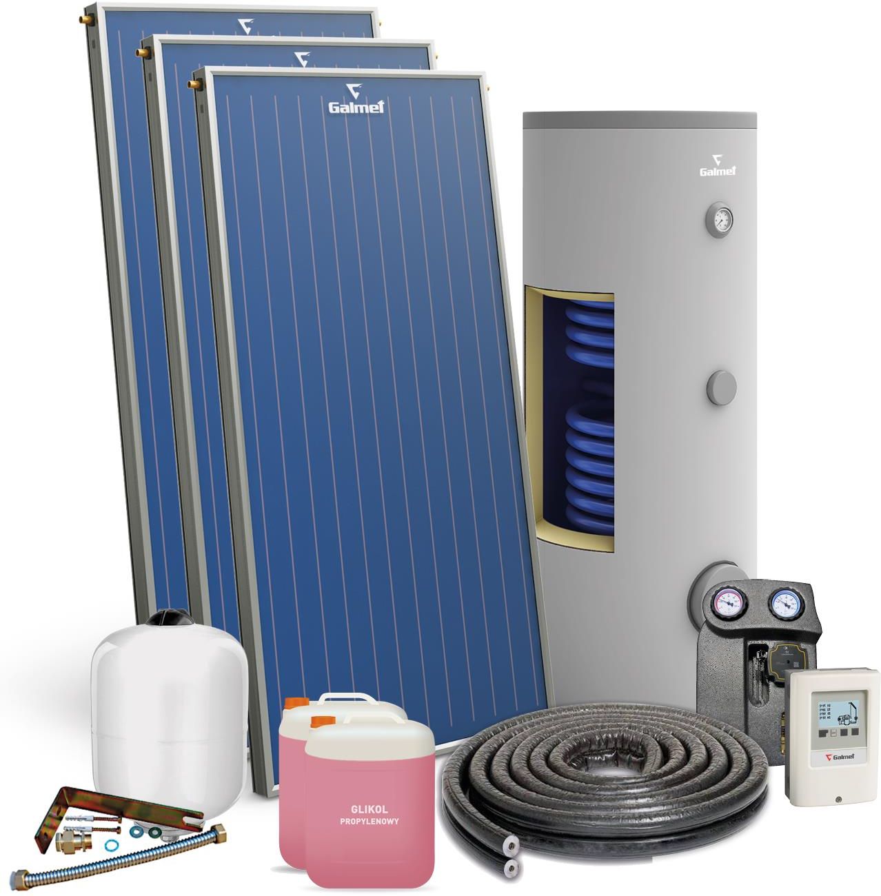 Galmet Zestaw Solarny Prime 3x Ksg 21 Premium Gt 300 l Folia Pvc A ...