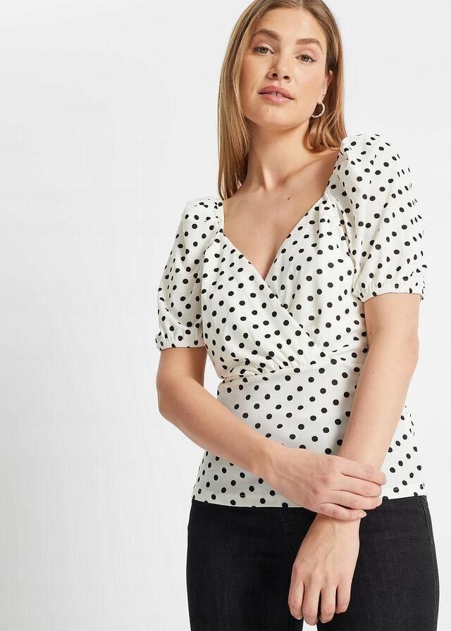 Bodyflirt Boutique Bluzka W Groszki __40 - Ceny i opinie - Ceneo.pl