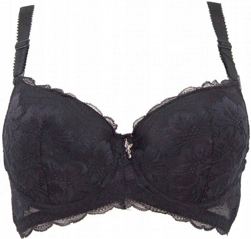 Biustonosz 100F usztywniany czarny stanik fiszbiny - Ceny i opinie - Ceneo.pl