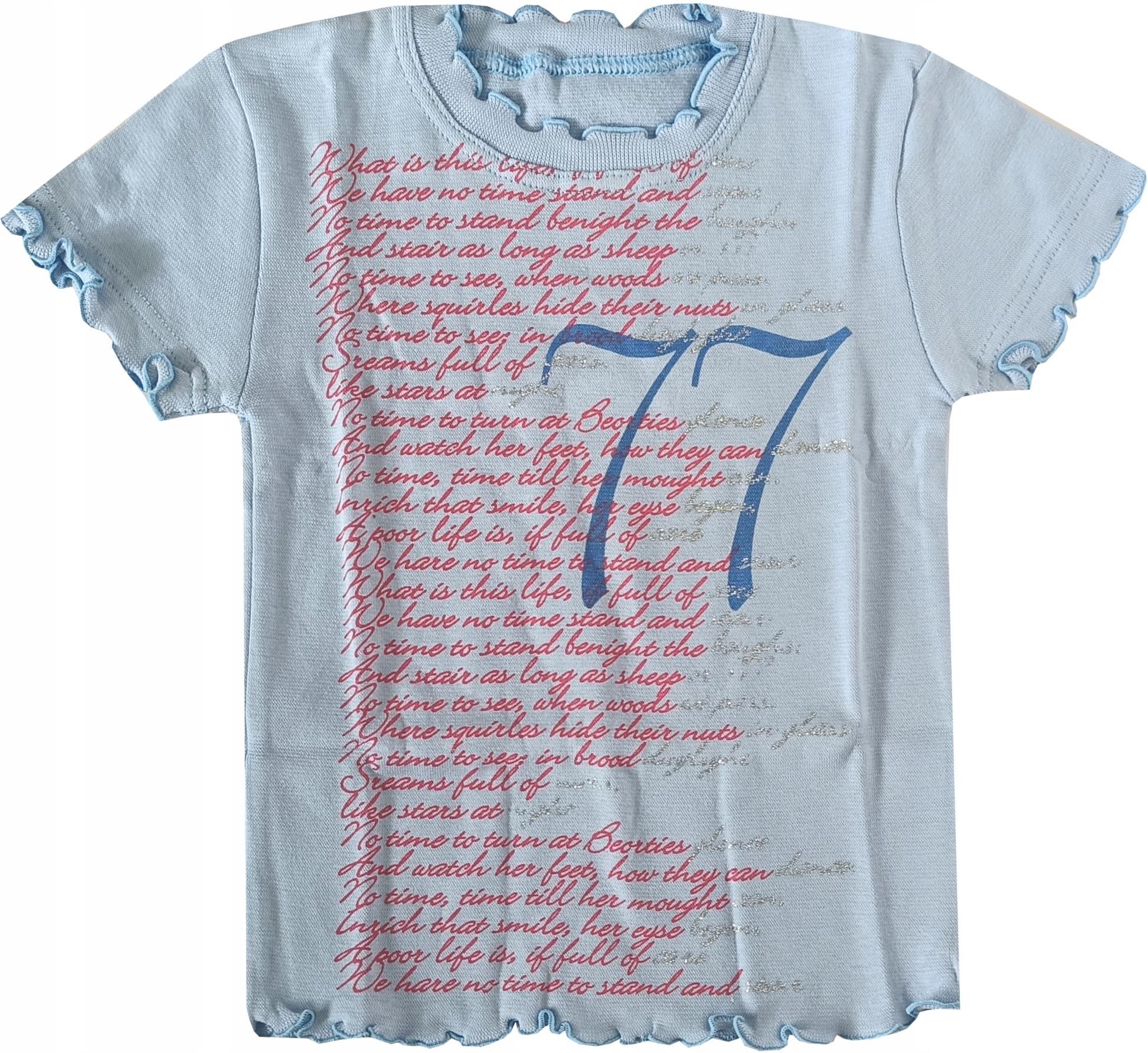 Koszulka Dziecięca T-shirt Bluzka Krótki Rękaw Niebieska 92 CM MODEL:K365 - Ceny i opinie - Ceneo.pl