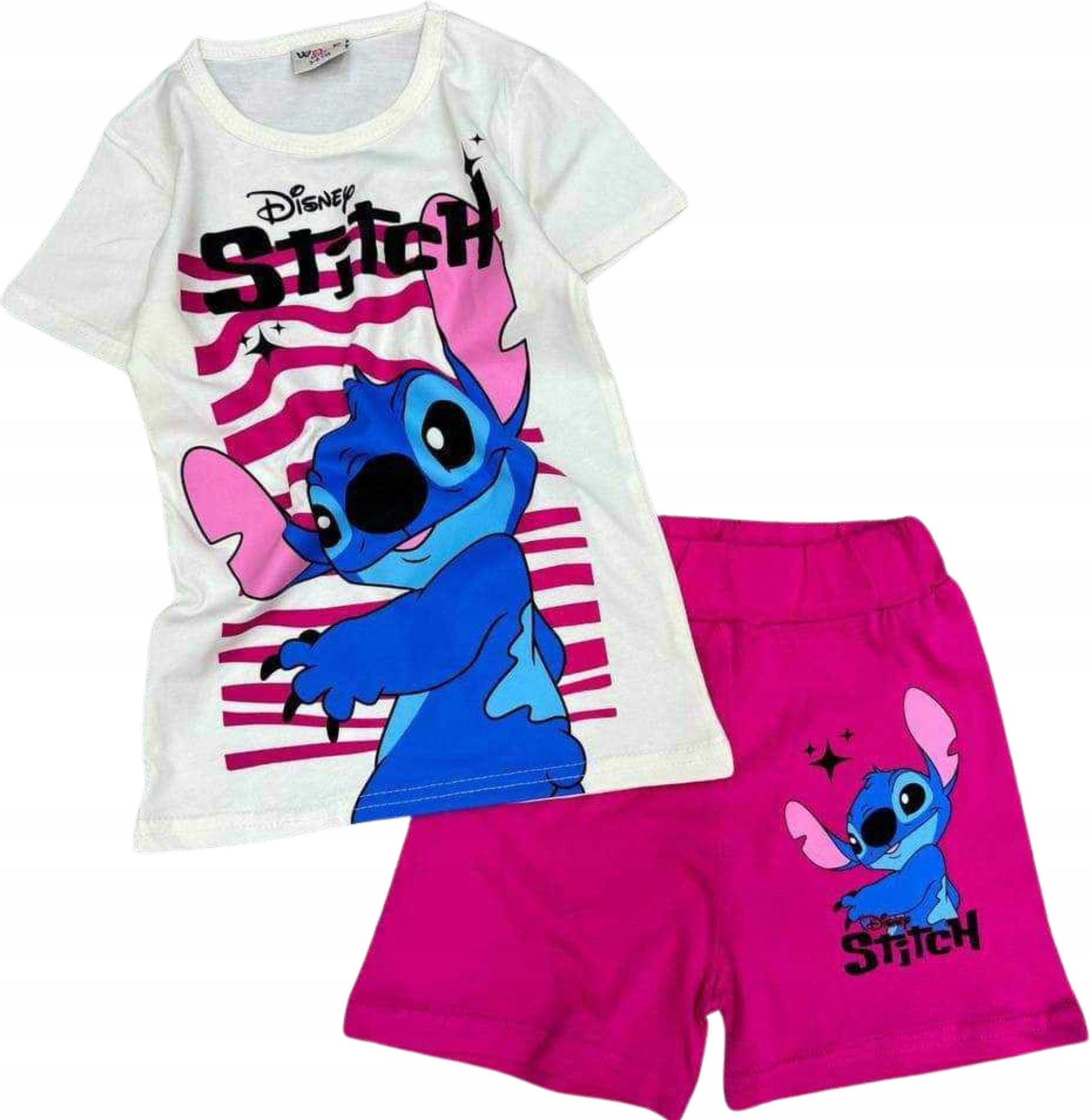 Letni komplet dziewczęcy dziecięcy Lilo i Stitch spodenki bluzka 98/104 - Ceny i opinie - Ceneo.pl