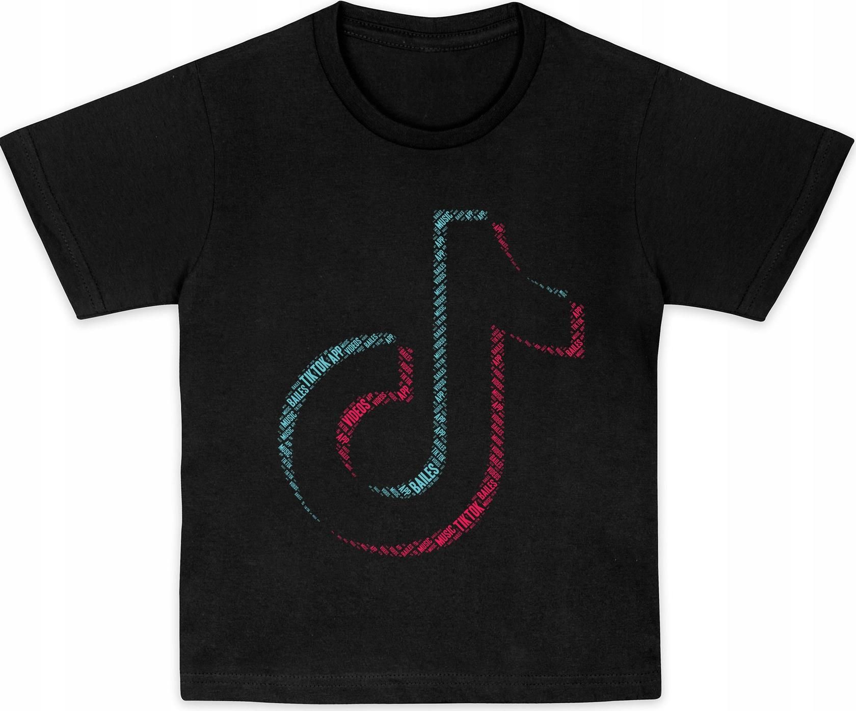 T-shirt Koszulka Dziecięca Bawełniana Tik Tok R-122 128 A666 - Ceny i ...