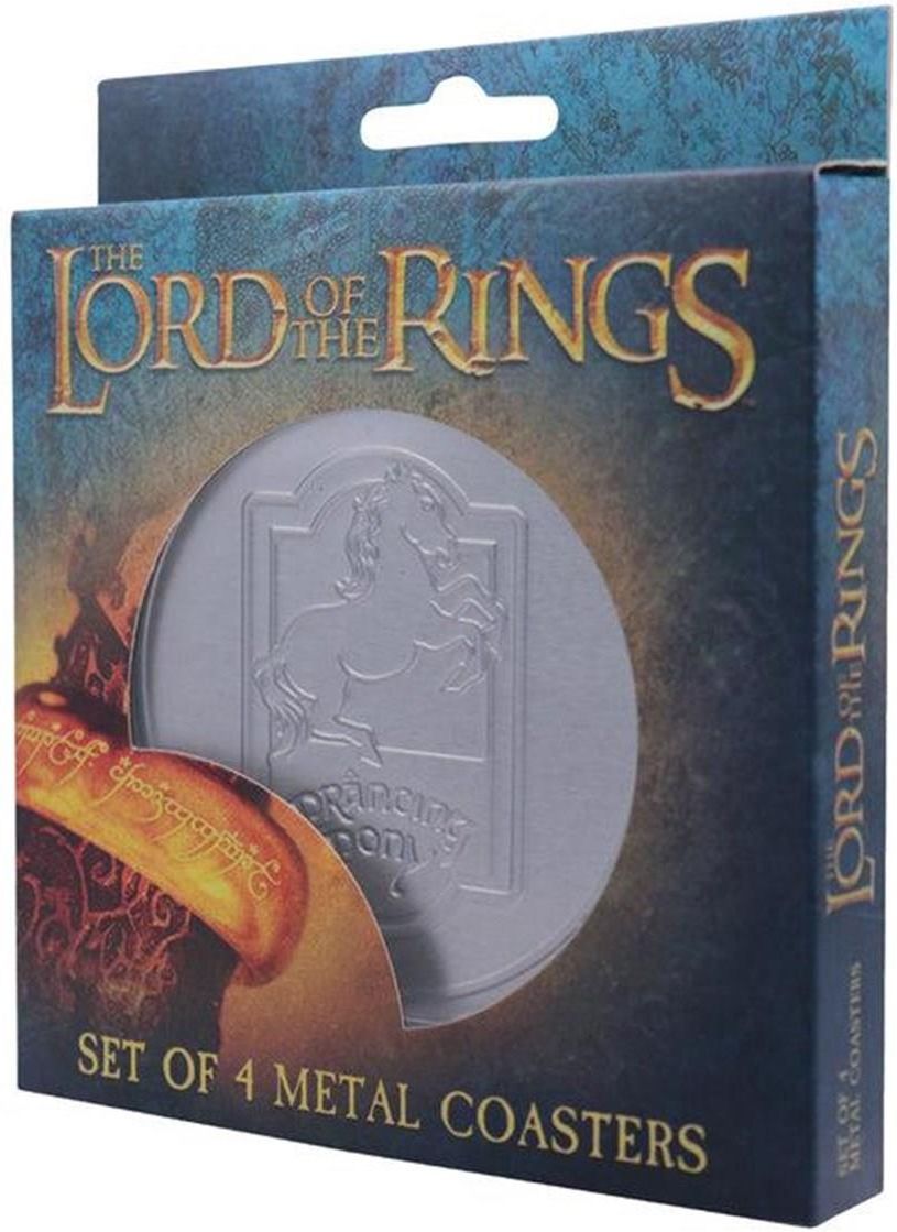 FaNaTtik - The Lord of the Rings Set of 4 Embossed Metal Coasters ...