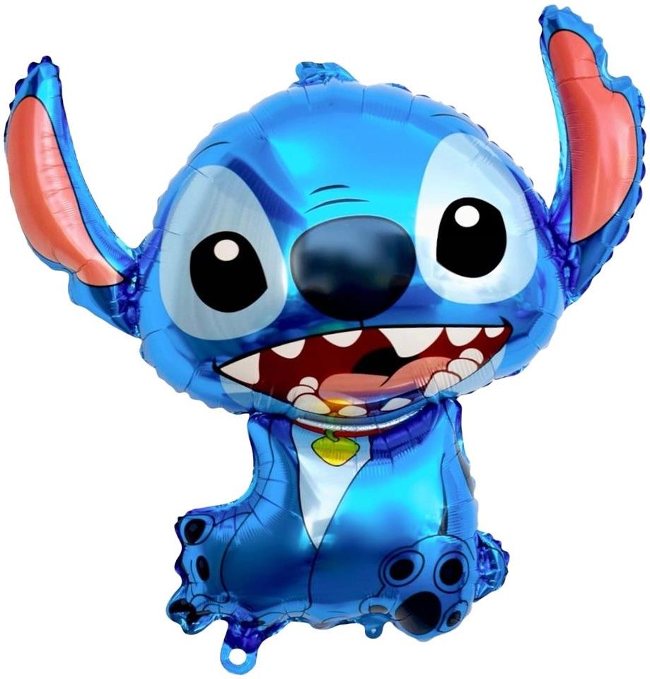 Zestaw Balonów Niebieski Stich Balon Cyfra 7 Lat Siódme Urodziny Stitch ...