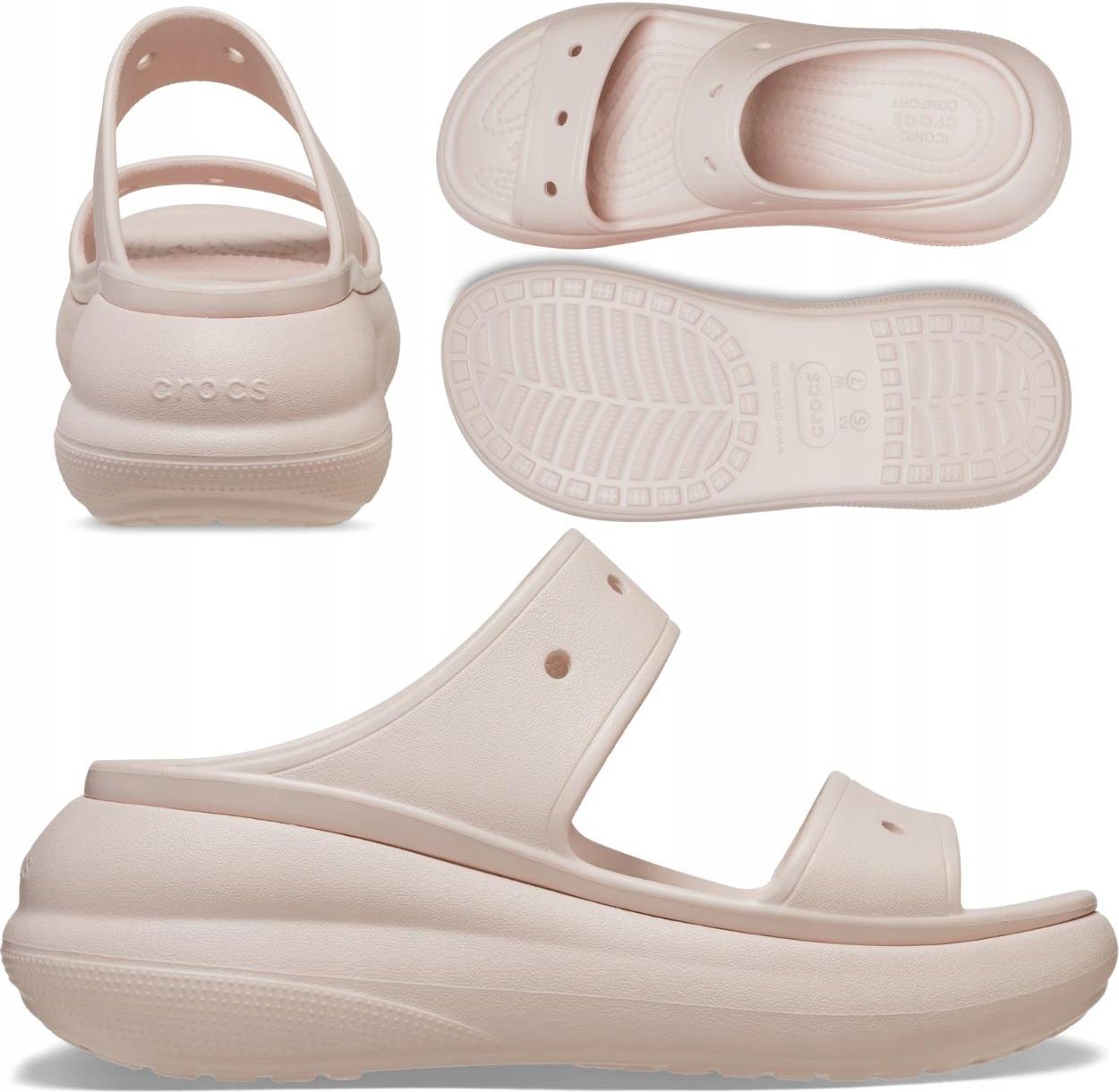 Crocs Damskie Chodaki Na Platformie Piankowe Klapki Crush Clog r. 36-37 ...