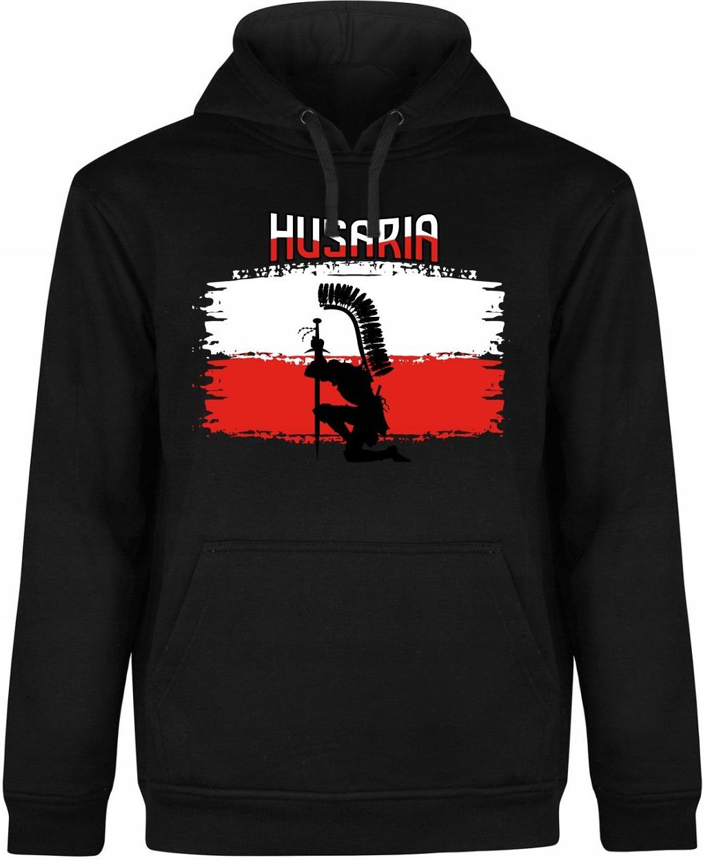 Bluza Męska Z Kapturem Flaga Patriotyczna Husaria Polska Czarna R-xl ...
