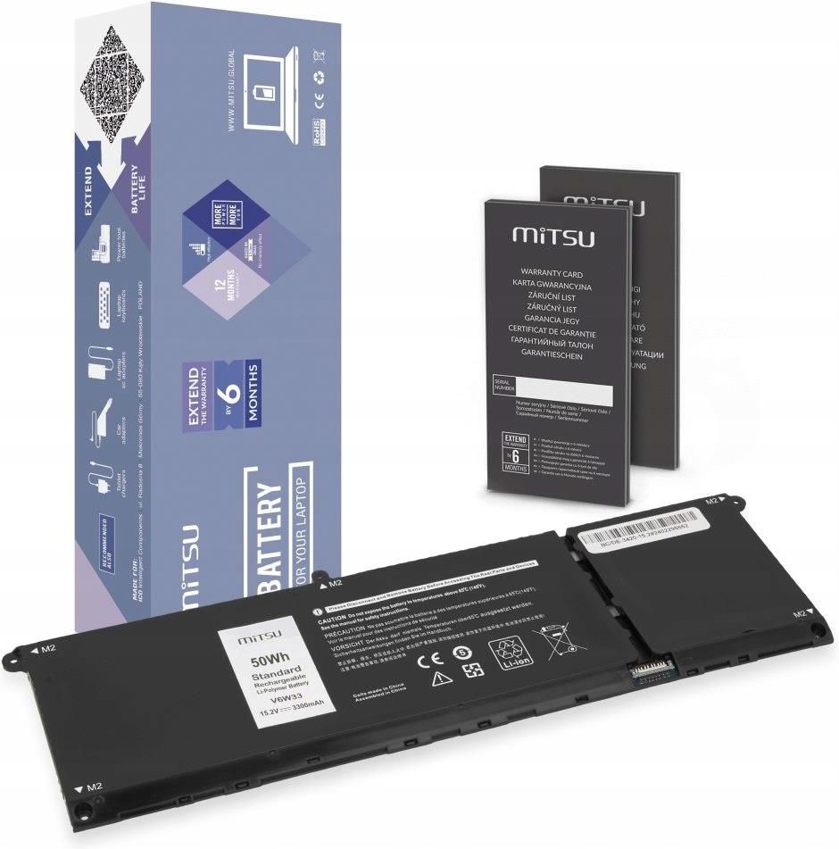 Bateria do laptopa Mitsu 0MVK11 0V6W33 0VKYJX do Dell Latitude 14 (3420 ...