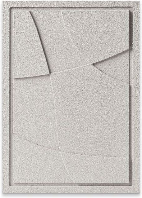 Obraz strukturalny - 35 x 2 x 50 cm - ABSTRACT IV - Natural Cream ...