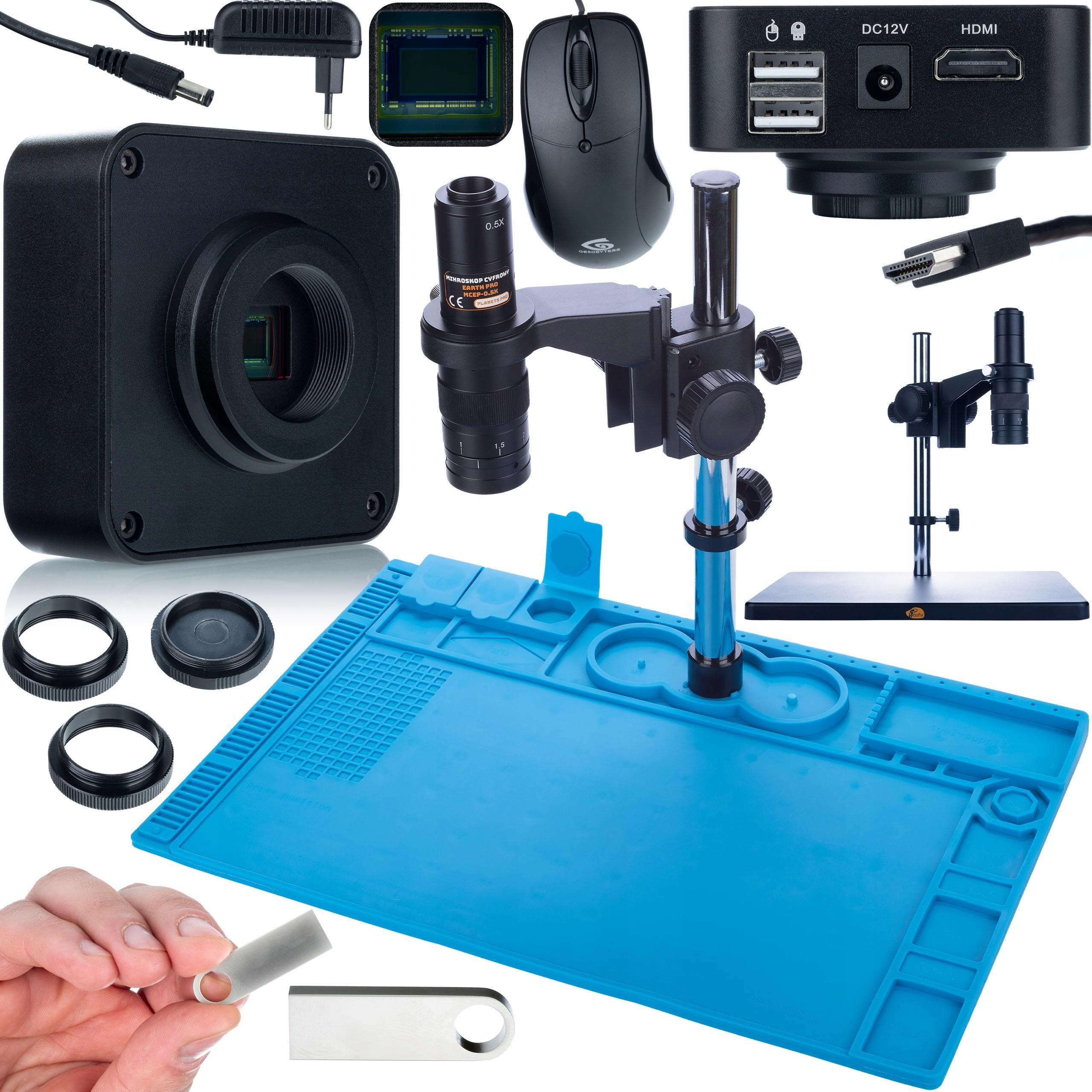 Rosfix Mikroskop cyfrowy Earth Pro MCEP-0.5X + Kamera Gemini PRO KMGP ...