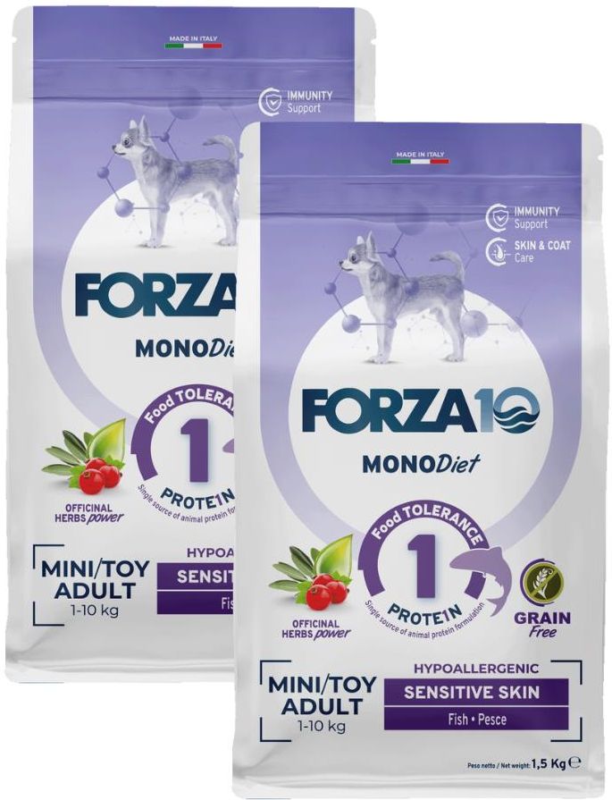 Karma Forza10 Mini/Toy MonoDiet Sensitive Skin ryba dla psa : waga - 2 x 1,5kg DOSTAWA 24h ...