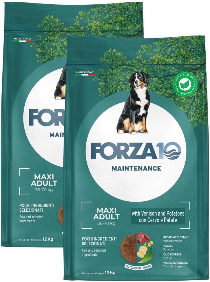 Karma Forza10 Maxi Maintenance z jeleniem i ziemniakami dla psa : waga - 2 x 12kg DOSTAWA 24h ...