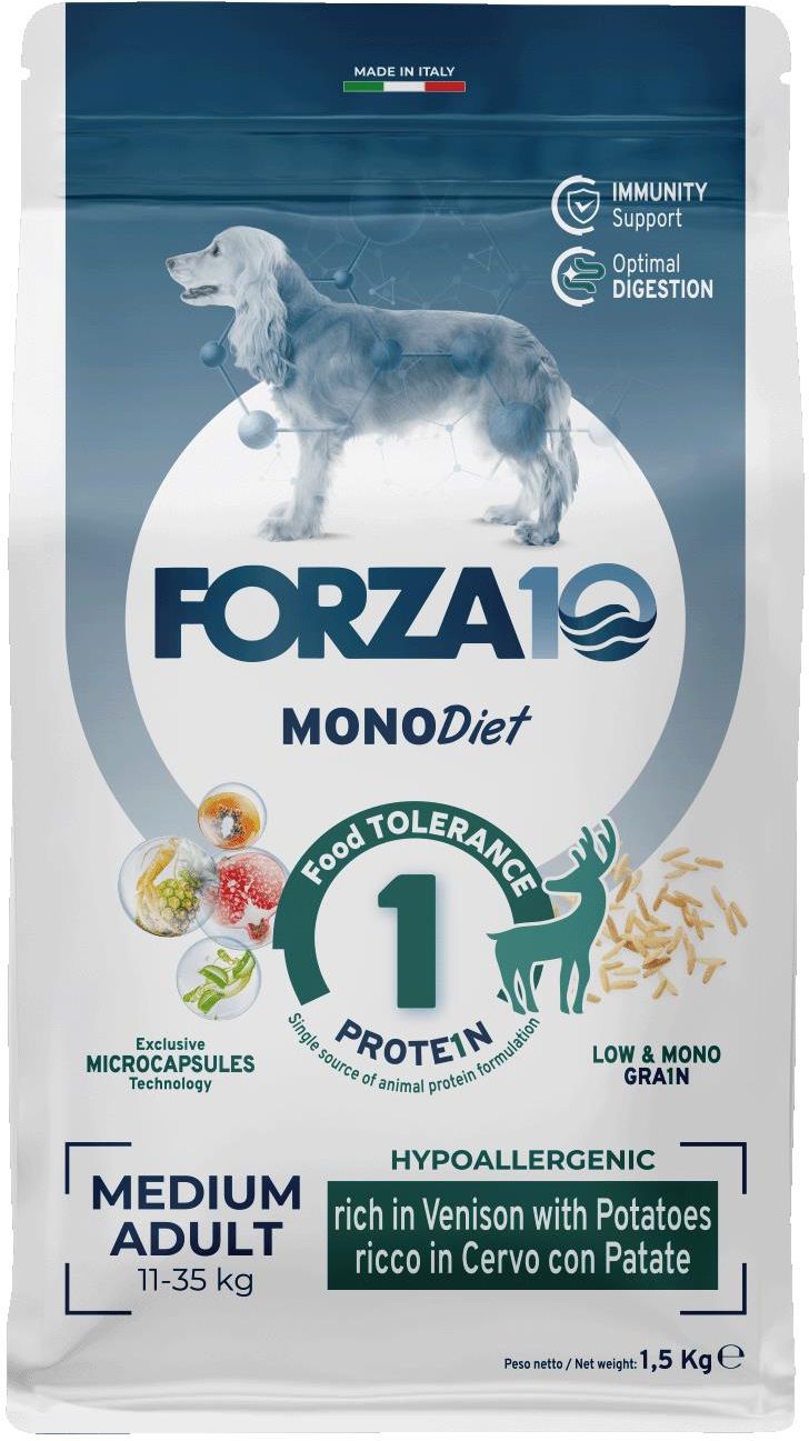 Karma Forza10 Medium MonoDiet z jeleniem i ziemniakami dla psa : waga - 1,5 kg DOSTAWA 24h ...
