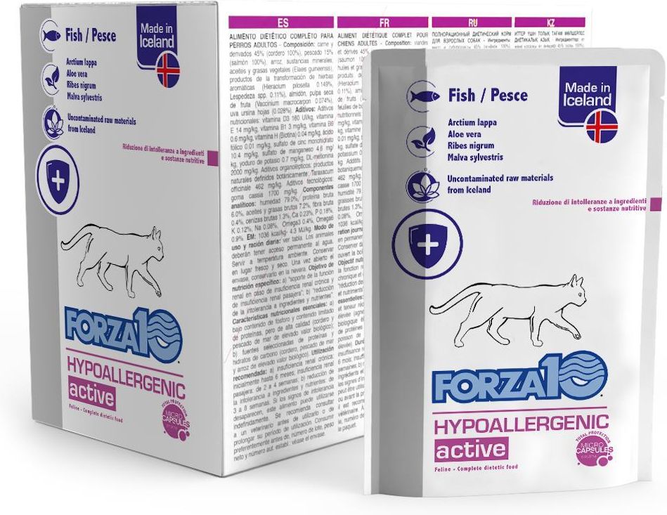 Karma Forza10 Hypoallergenic Actiwet ryba dla kota : waga - 6 x 100g DOSTAWA 24h GRATIS od 99zł ...