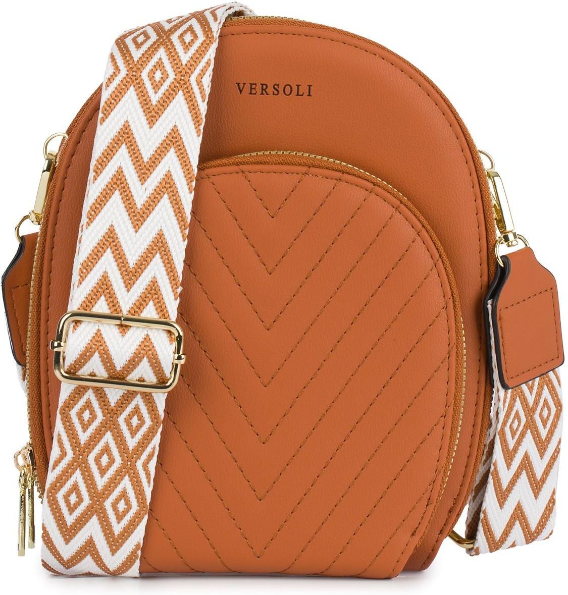 Torebka damska na telefon mini listonoszka z klapą raportówka na ramię ...