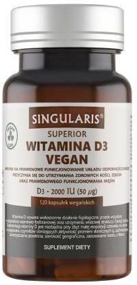 Singularis Superior Witamina D3 Vegan 2000 IU 120kaps - Opinie i ceny ...