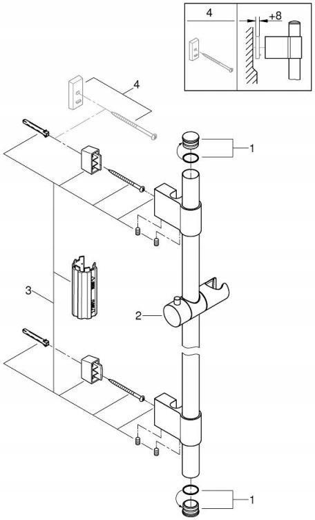 Grohe Drążek 900mm Power&Soul 27785000 - opinie i ceny na Ceneo.pl