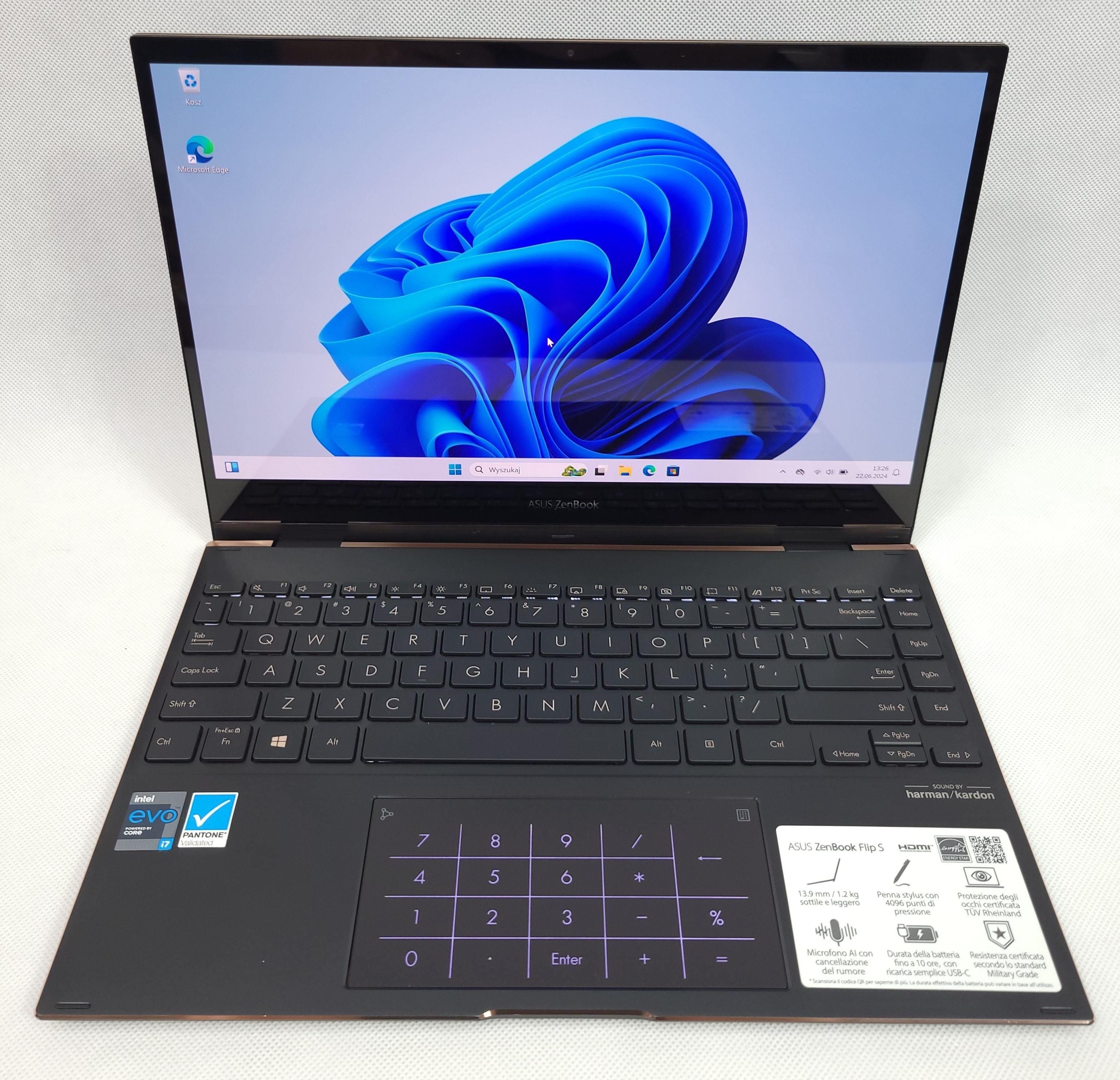 Sprzęt komputerowy outlet Produkt z Outletu: Laptop Asus ZenBook Flip S ...