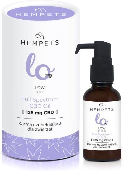 Hempets Loving Olejek Konopny Z Cbd Dla Małych Zwierząt 10ml [125Mg Cbd ...