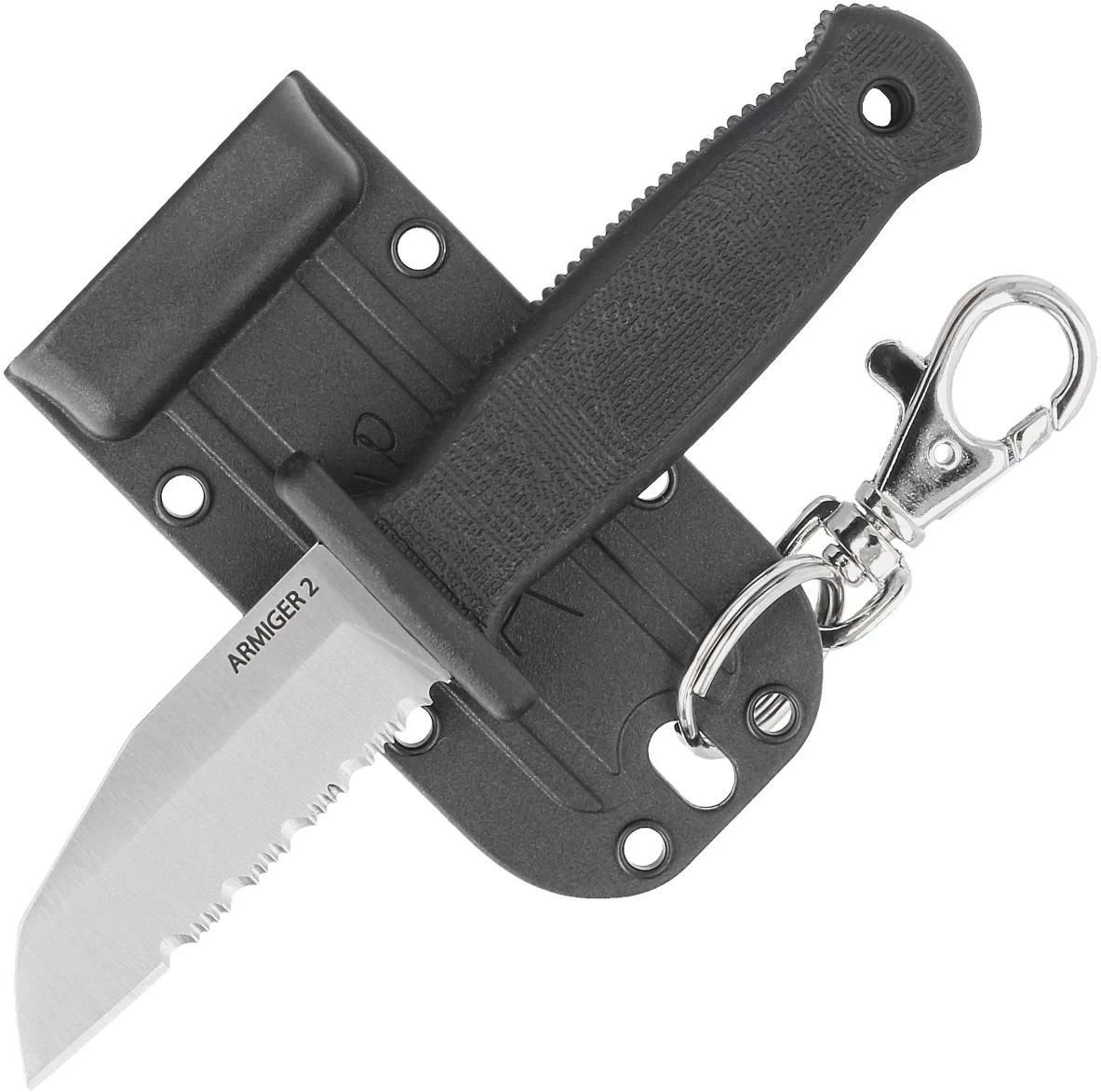Demko Knives Nóż Demko Armiger 2 Shark Foot Black Thermal Plastic ...