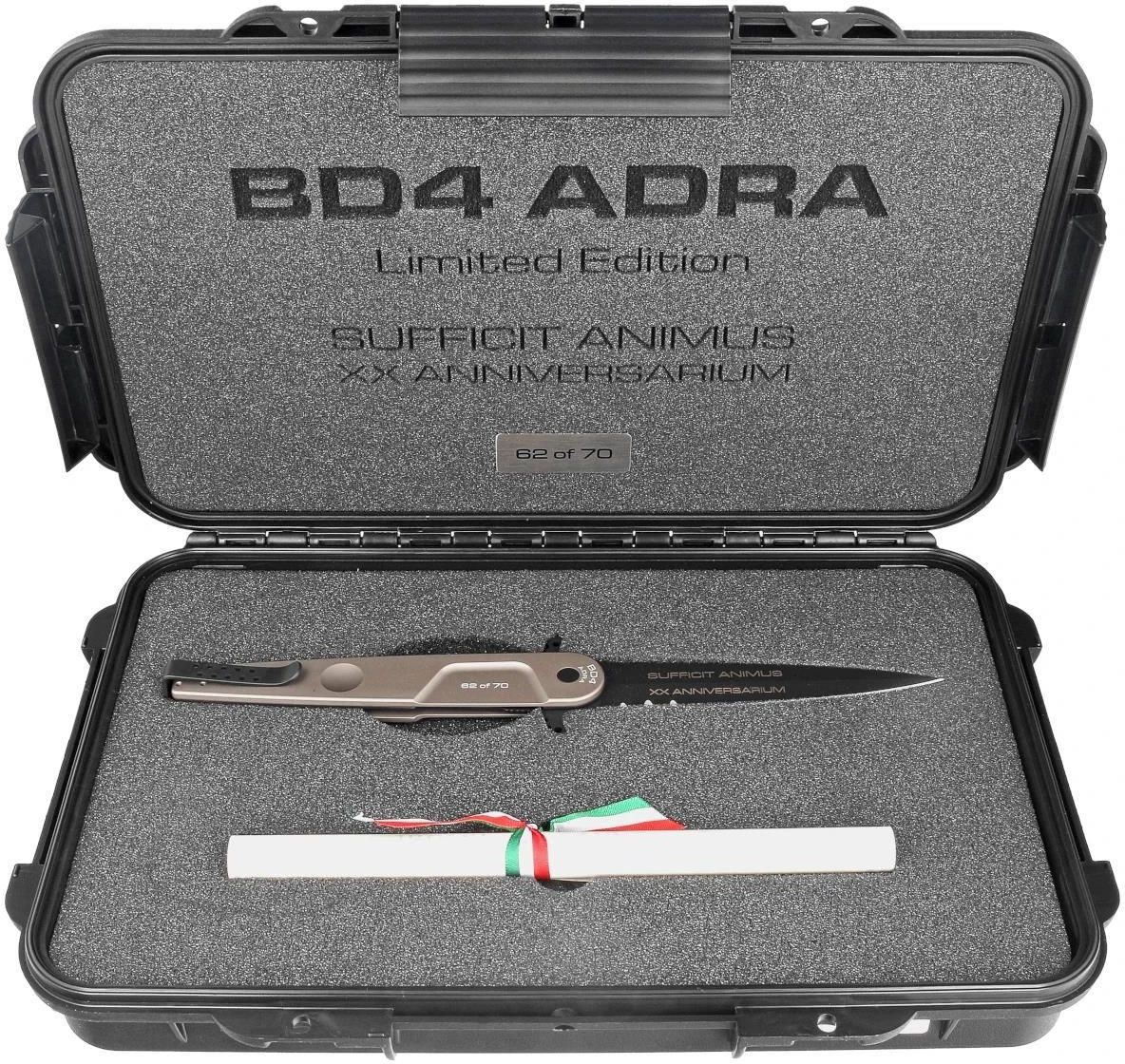 Extrema Ratio Nóż Bd4 Adra Contractor Le No 62 70 Tactical Mud Aluminium Black N690 04.1000.0498 ...