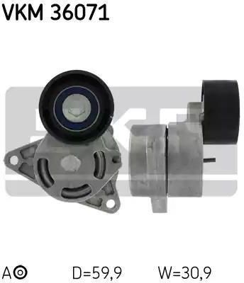 Element napędu Skf Rolka Napinacza Paska Wieloklinowego VKM36071 ...