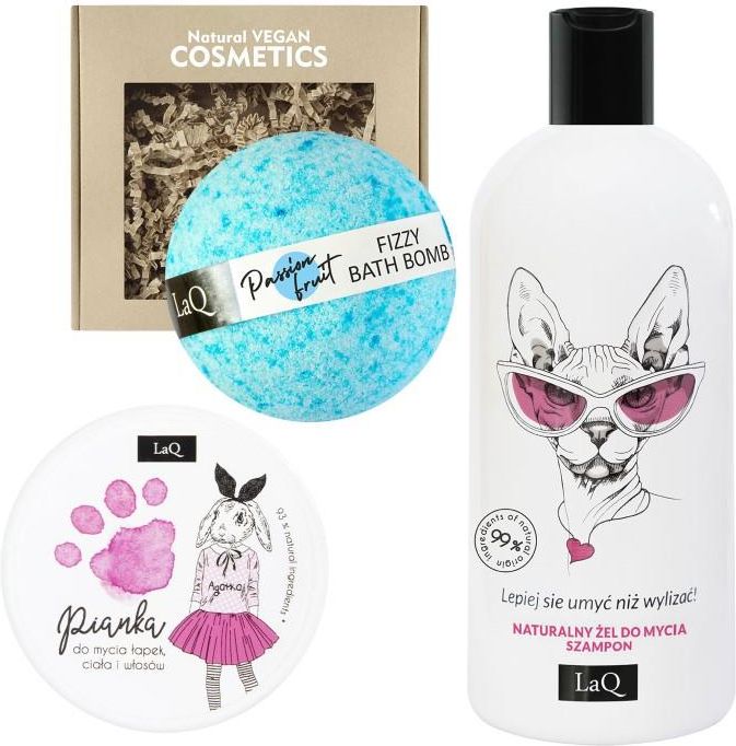 Laq Zestaw Music (Żel Kotka 300 ml + Pianka Różowa 50 G + Kula Marakuja 120 G) - Opinie i ceny ...