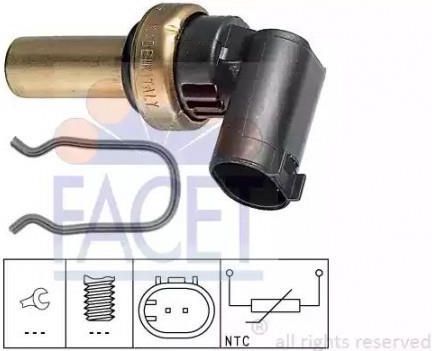 Układ elektryczny silnika Facet Czujnik Temperatury Cieczy Chłodzącej ...