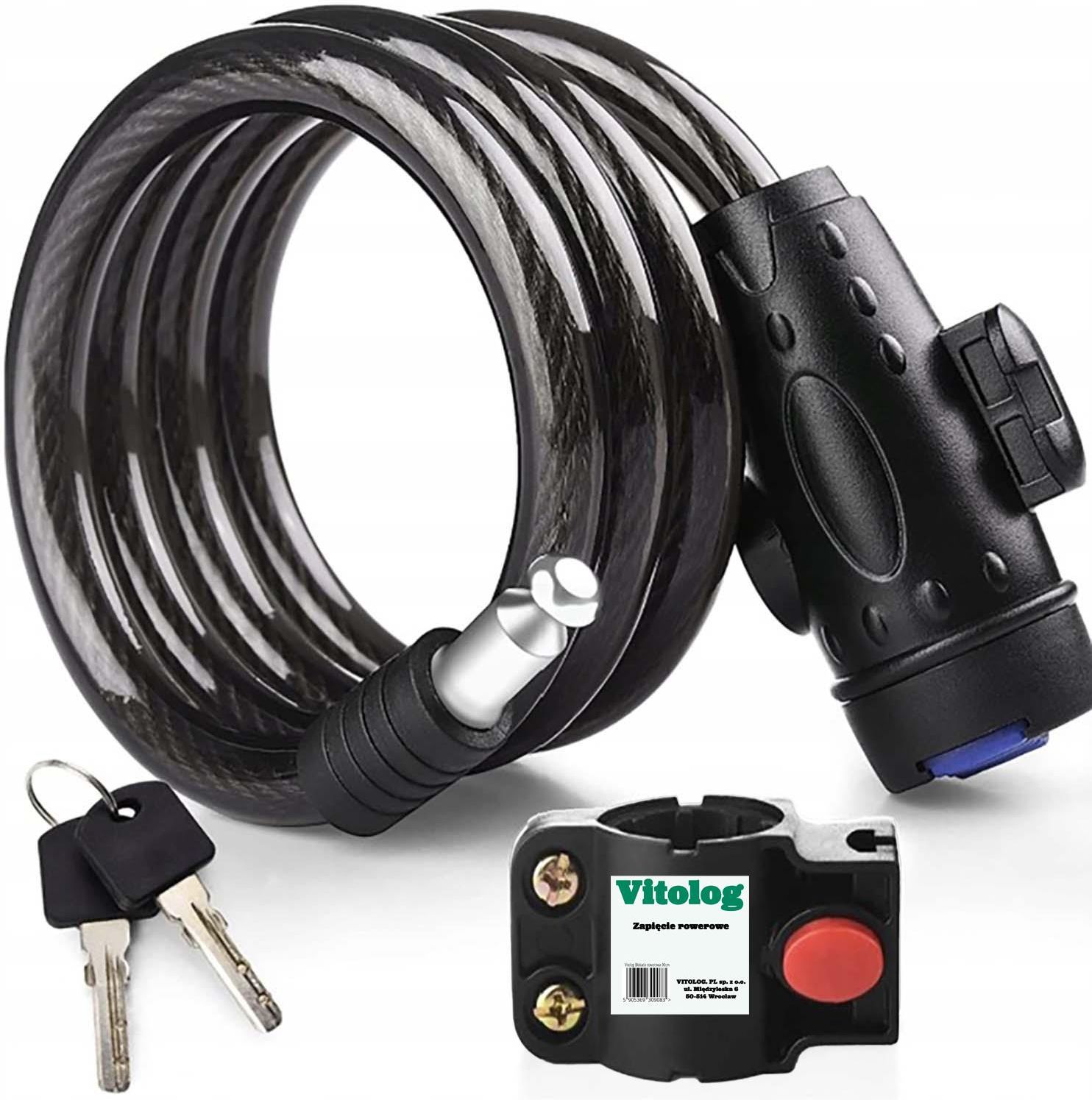 Zapięcie do Roweru Zabezpieczenie Rowerowe Linka Blokada Zapinka Łańcuch - Ceny i opinie - Ceneo.pl