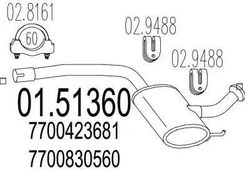 Mts Tłumik Środkowy 151360 - opinie i ceny na Ceneo.pl