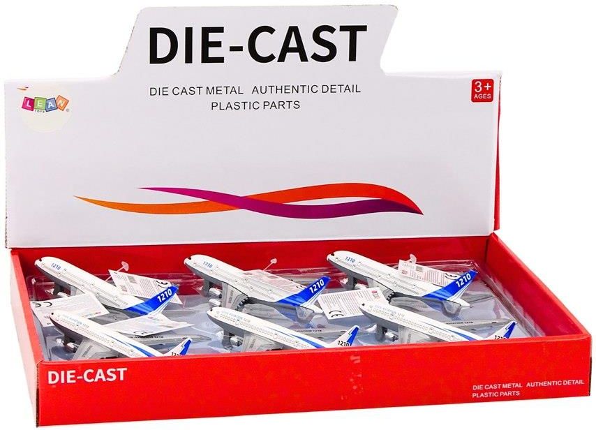 Leantoys Lean Toys Samolot Pasażerski Napęd Frykcyjny Metalowy Biały ...