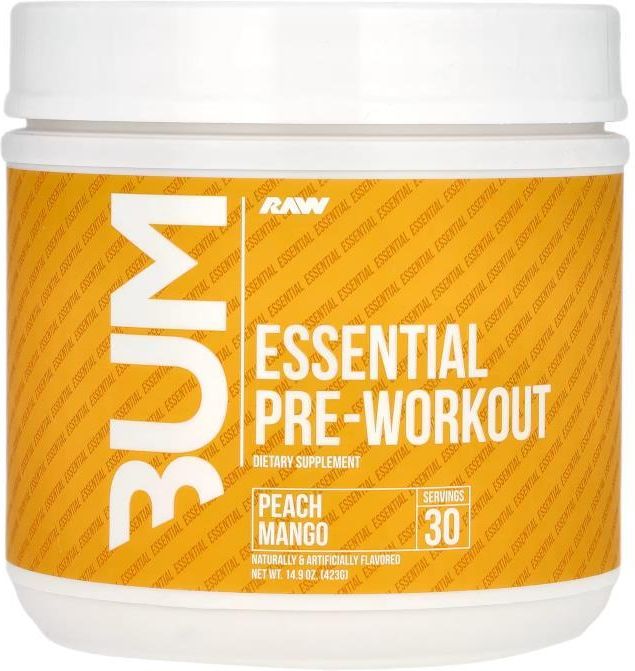 RAW CBUM Essential Pre-Workout 423g - Brzoskw-Mang - Ceny i opinie ...