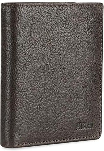 JASLEN - Portfel dla mężczyzny z torebką na monety. Skóra. Ochrona RFID ...