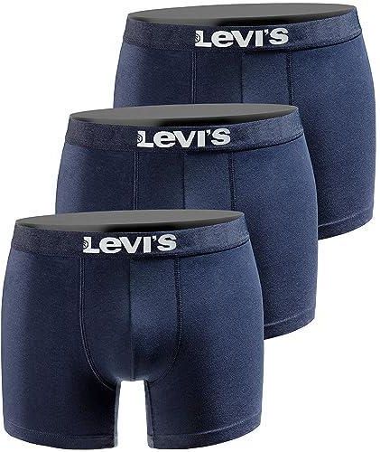 LEVIS Męskie bokserki Print Limited Navy Edition 3-pak - Navy New One ...