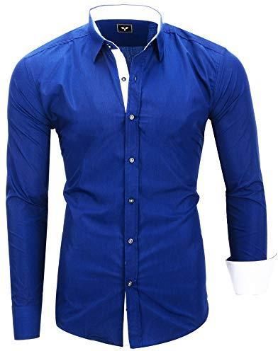 Kayhan Twoface koszula męska – slim fit koszule męskie z długim rękawem ...