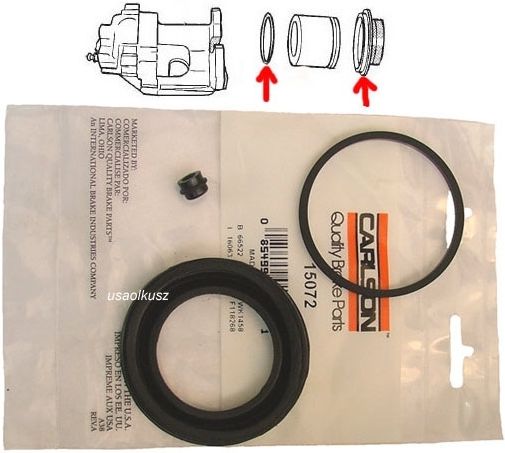 CARLSON zestaw naprawczy przedniego zacisku hamulcowego Nissan Sentra ...