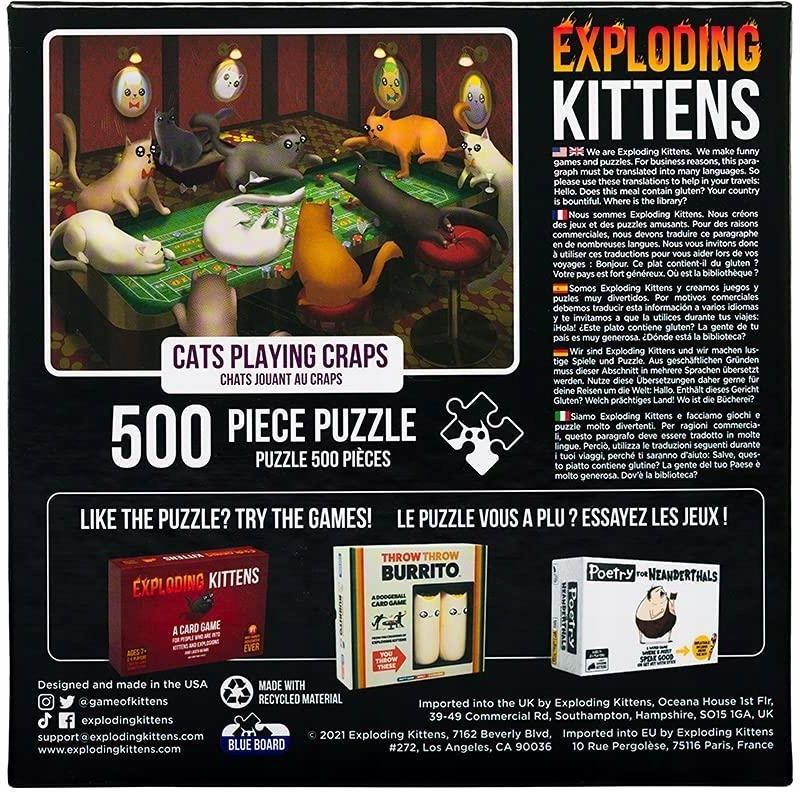 Exploding Kittens Cats Playing Craps 500El. - Ceny i opinie - Ceneo.pl