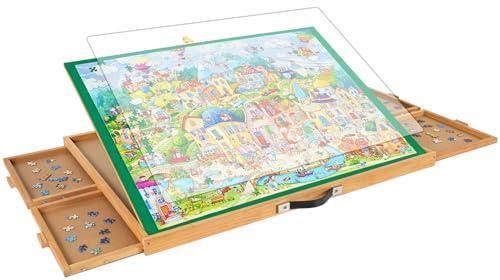 Generisch Regulowana Deska Do Puzzli Z 4 Szufladami I Pokrywą 3-Kątowy ...