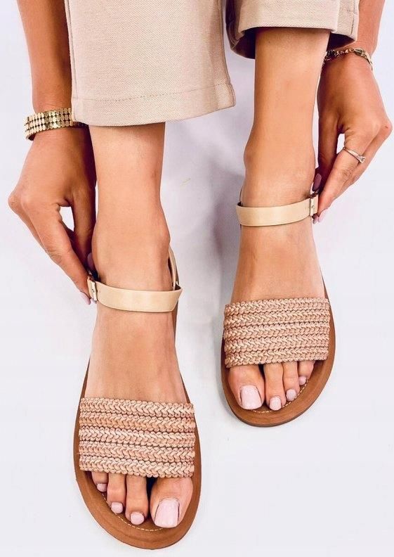 Sandałki w stylu boho SALINON BEIGE 40 - Ceny i opinie - Ceneo.pl