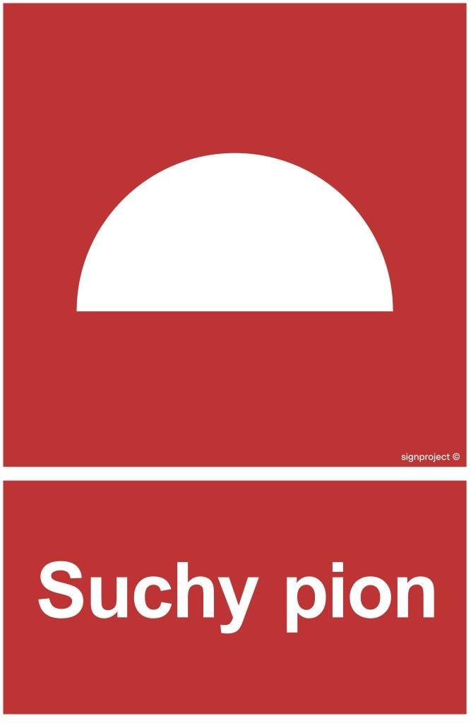 Signproject Znak Bb006 Suchy Pion, 100X148 Mm, Fs - Folia Samoprzylepna ...