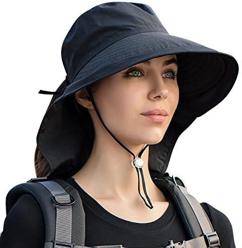SEAUR Kapelusz przeciwsłoneczny, damski, na lato, ochrona przed promieniowaniem UV, kapelusz ...