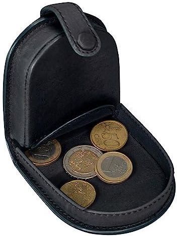 Benthill Portfel z prawdziwej skóry – mini portfel z drobnymi wsypami ...