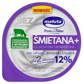 Maluta Śmietana+ szlachetnie ukwaszona 12 % 200 g - Ceny i opinie ...