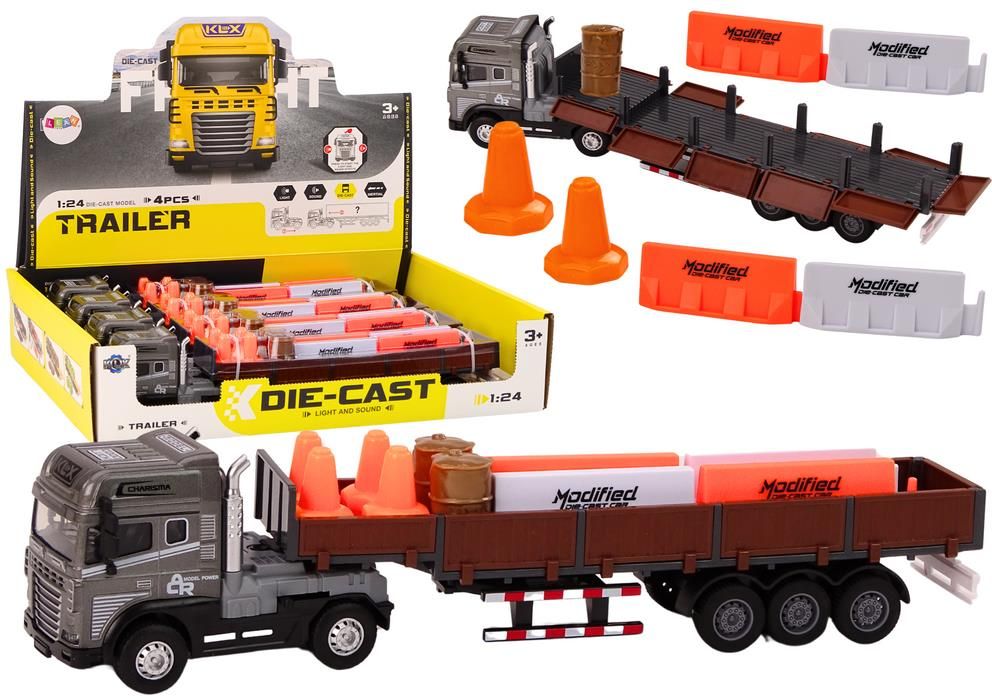 Lean Toys Ciężarówka Z Przyczepą 1:24 Tir Auto Ciężarowe Akcesoria ...