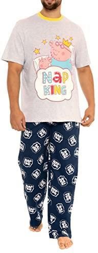 Peppa Pig Mens Daddy Pig Pyjamas Szary L - Ceny i opinie - Ceneo.pl