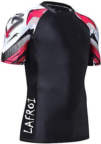 LAFROI Męska koszulka z krótkim rękawem UPF 50+ bazowa skóra ...